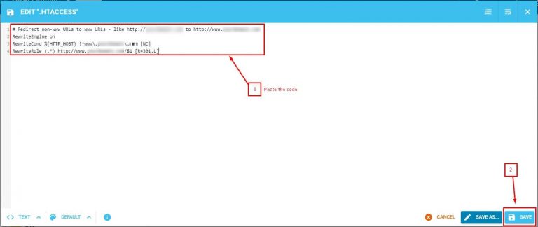 How To Redirect Or Non URLs With Htaccess Via DirectAdmin
