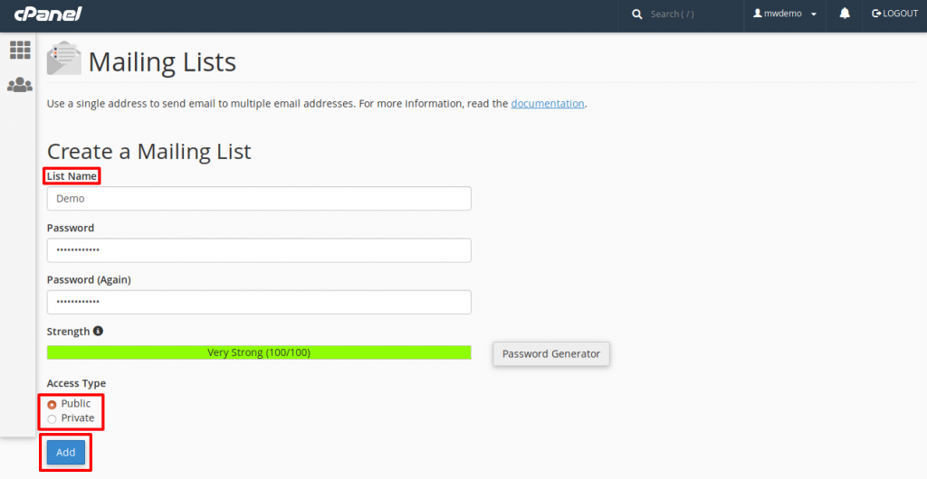 How To Create Mailing List In CPanel 