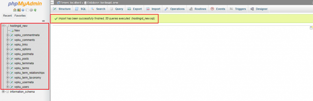 Import And Export The Mysql Database With Phpmyadmin In Directadmin