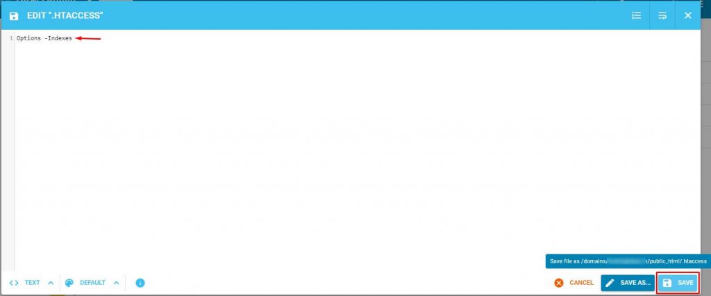 How To Enabledisable Directory Listing With Htaccess Via Directadmin