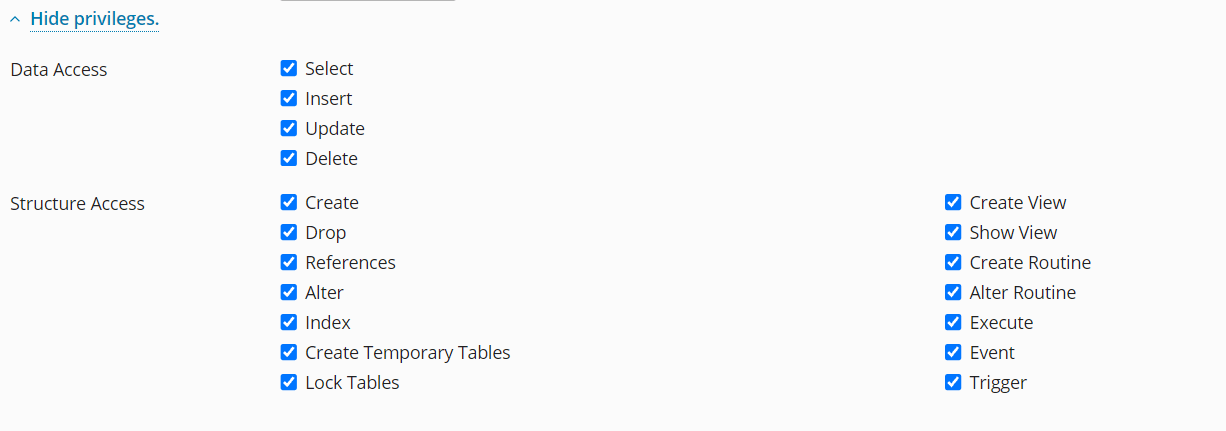 How To Modify Database User Privileges In Plesk Panel